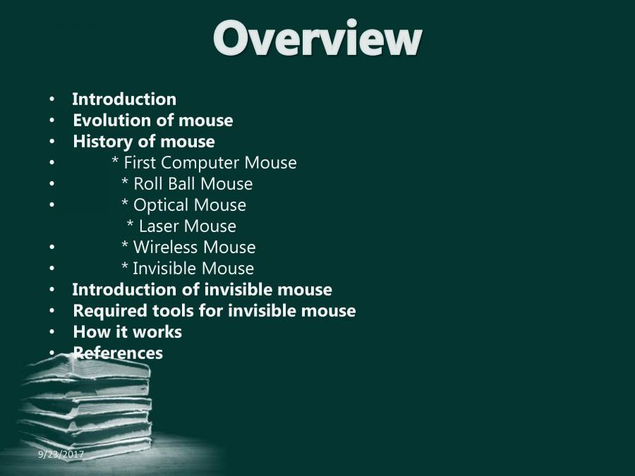 Invisible Mouse - PowerPoint Slides - LearnPick India
