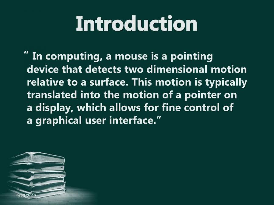 Invisible Mouse - PowerPoint Slides - LearnPick India