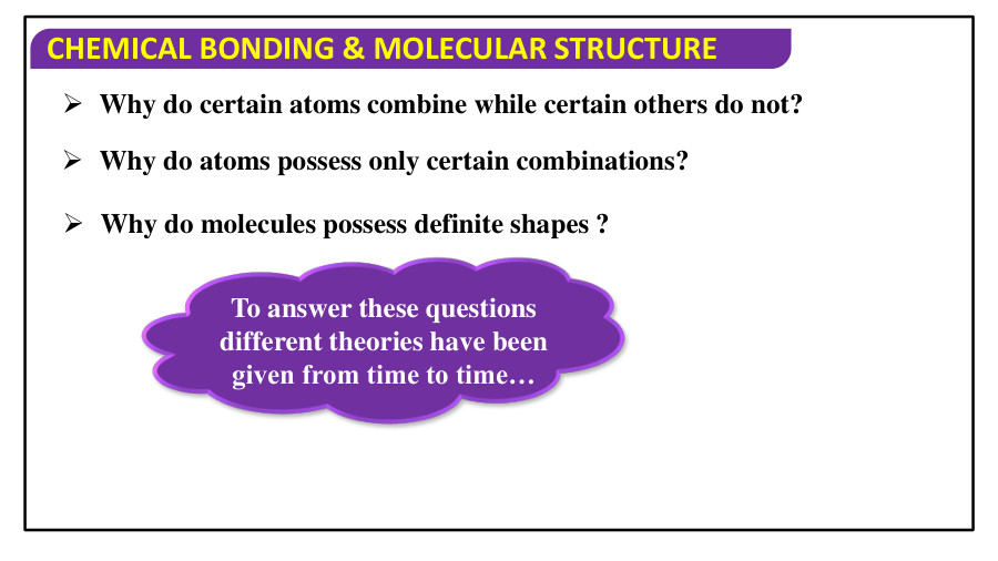 Chemical bonding - PowerPoint Slides - LearnPick India