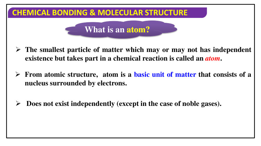 Chemical bonding - PowerPoint Slides - LearnPick India