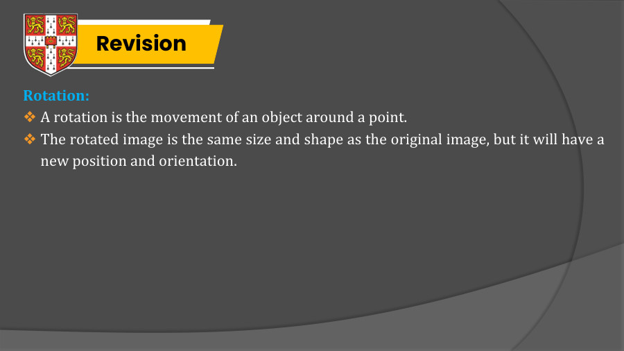 Vectors and Transformations - PowerPoint Slides - LearnPick India
