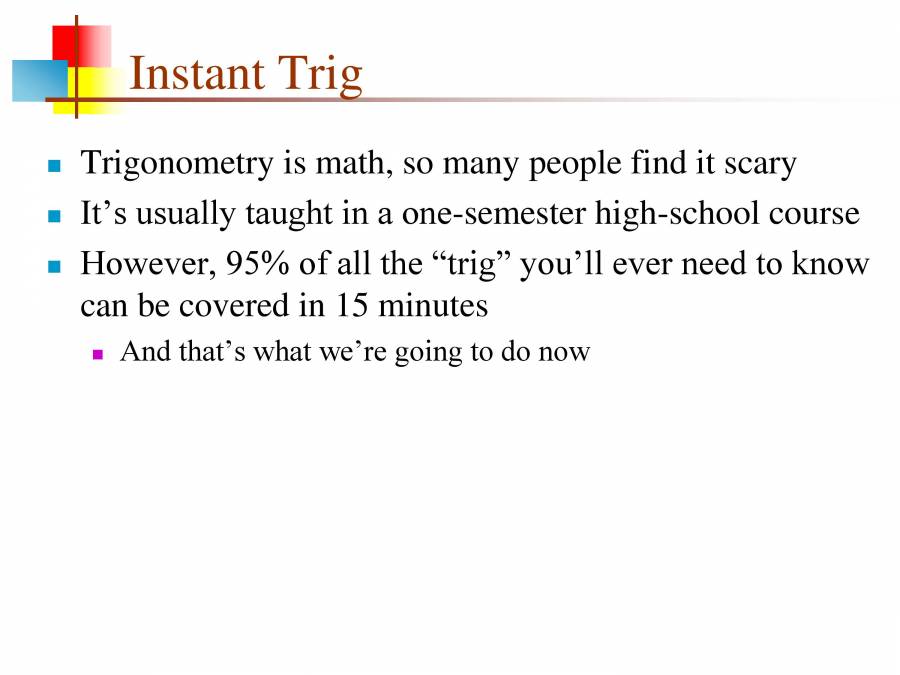 Trigonometric Functions - PowerPoint Slides - LearnPick India