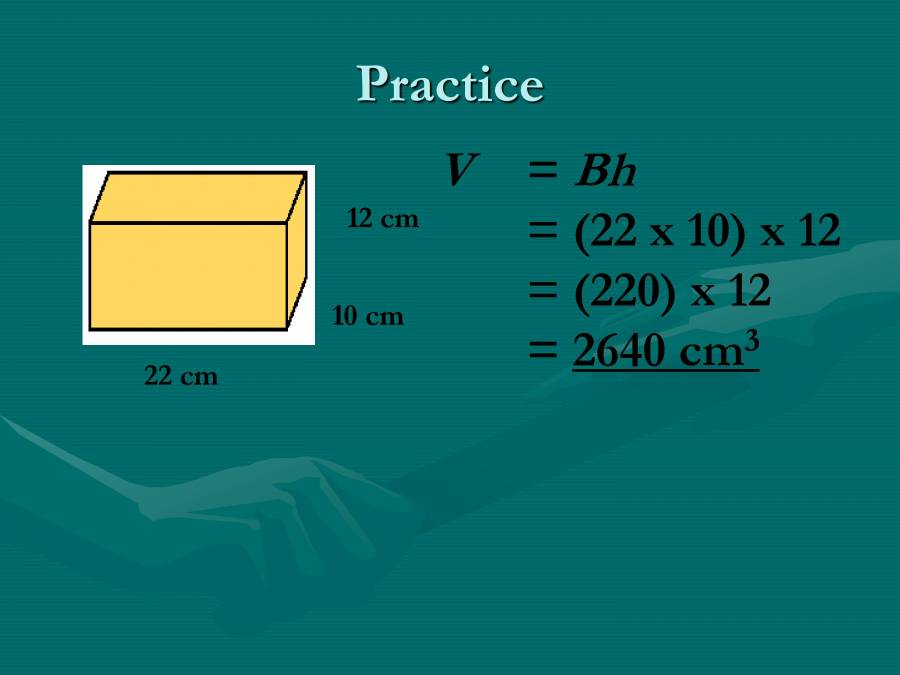Volume And Surface Areas - PowerPoint Slides - LearnPick India