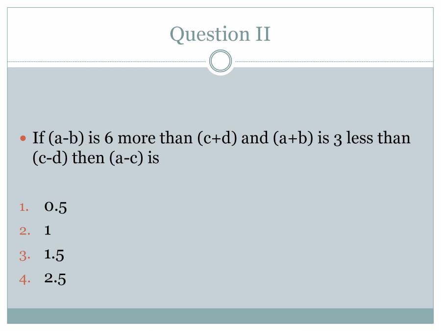 Competition Level Questions For Classes 9-10 - PowerPoint Slides ...
