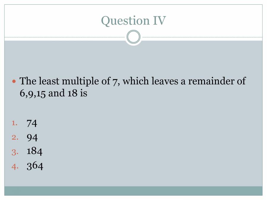 Competition Level Questions For Classes 9-10 - PowerPoint Slides ...