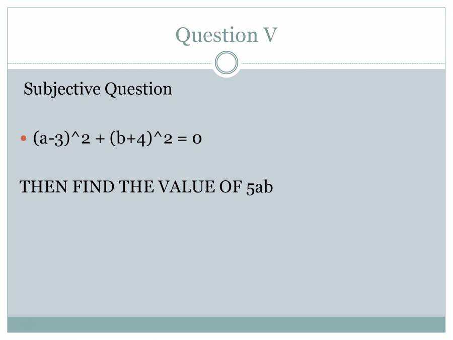 Competition Level Questions For Classes 9-10 - PowerPoint Slides ...