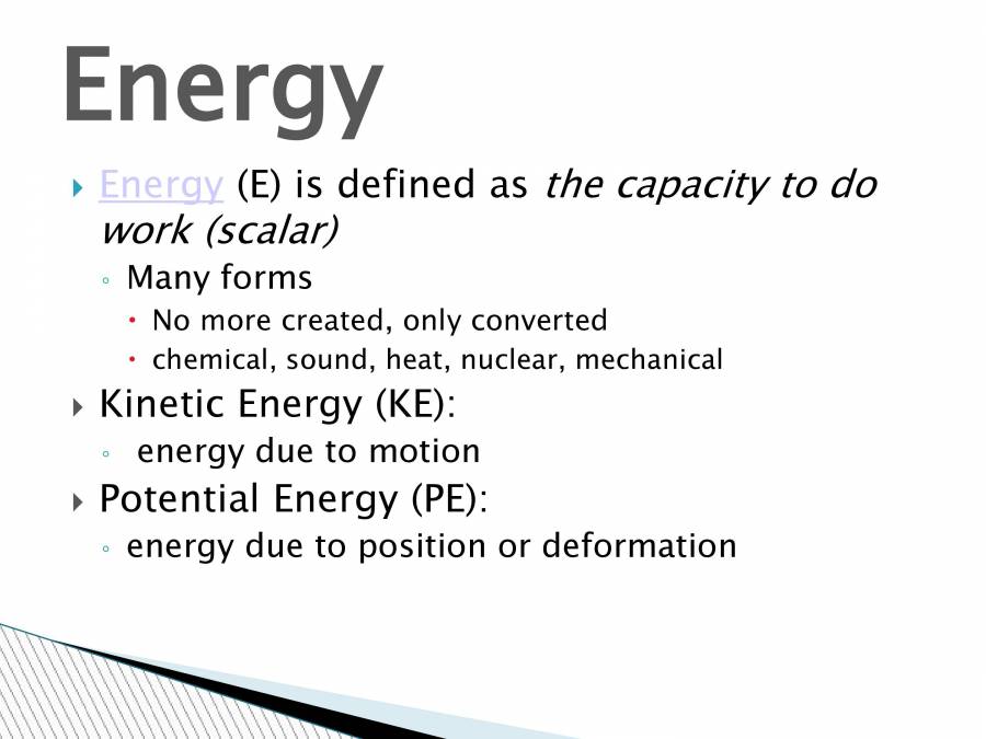 Work- Power- Energy - PowerPoint Slides - LearnPick India