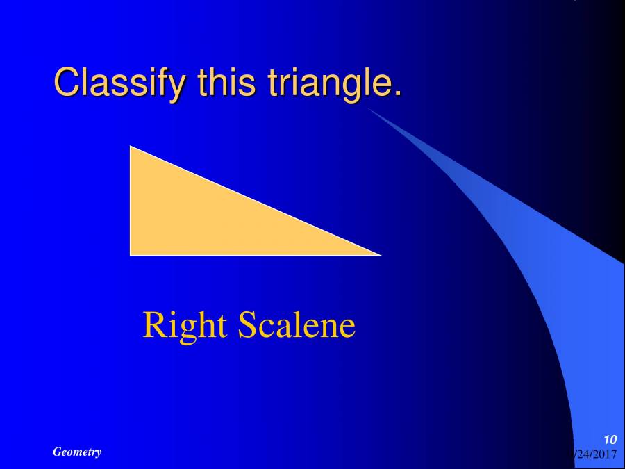 Types Of Triangle - PowerPoint Slides - LearnPick India