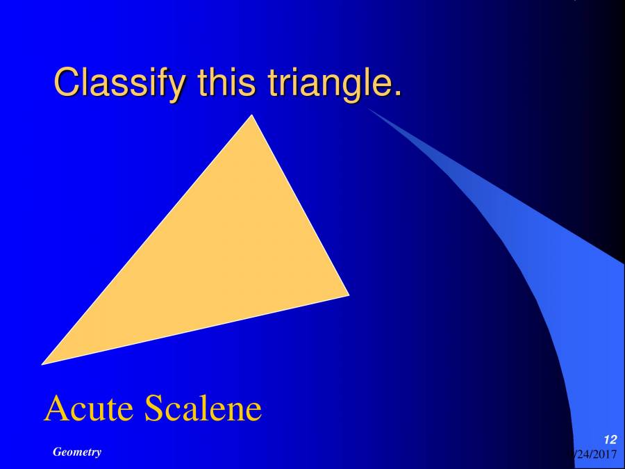 Types Of Triangle - PowerPoint Slides - LearnPick India