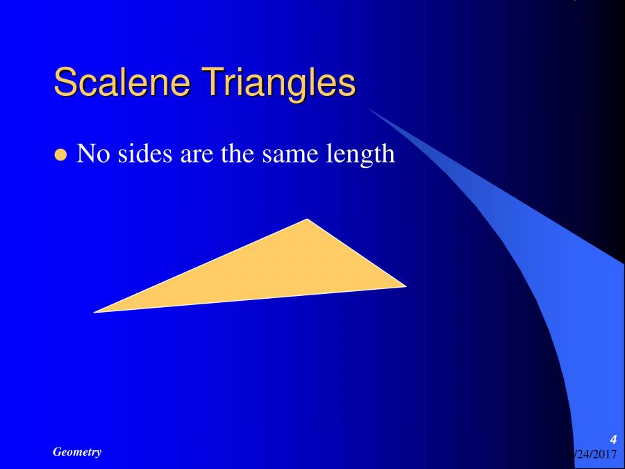 Types Of Triangle - PowerPoint Slides - LearnPick India