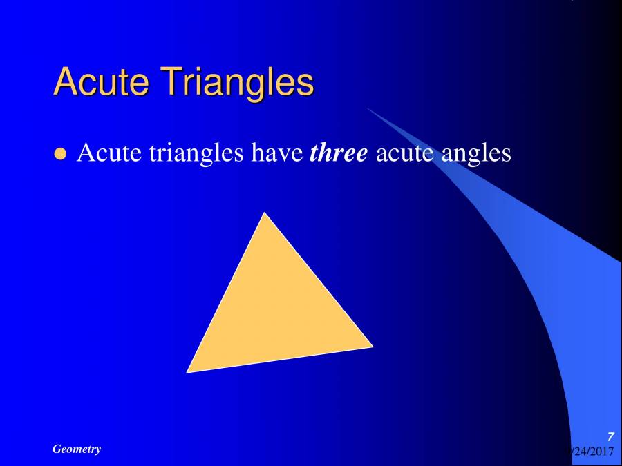 Types Of Triangle - PowerPoint Slides - LearnPick India
