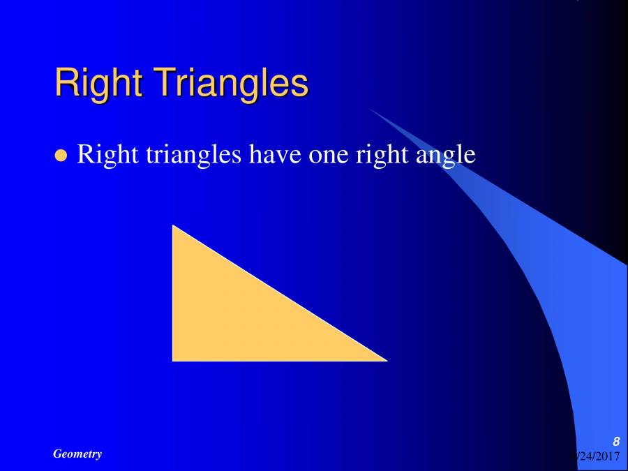Types Of Triangle - PowerPoint Slides - LearnPick India
