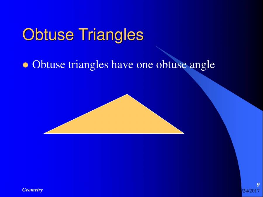 Types Of Triangle - PowerPoint Slides - LearnPick India