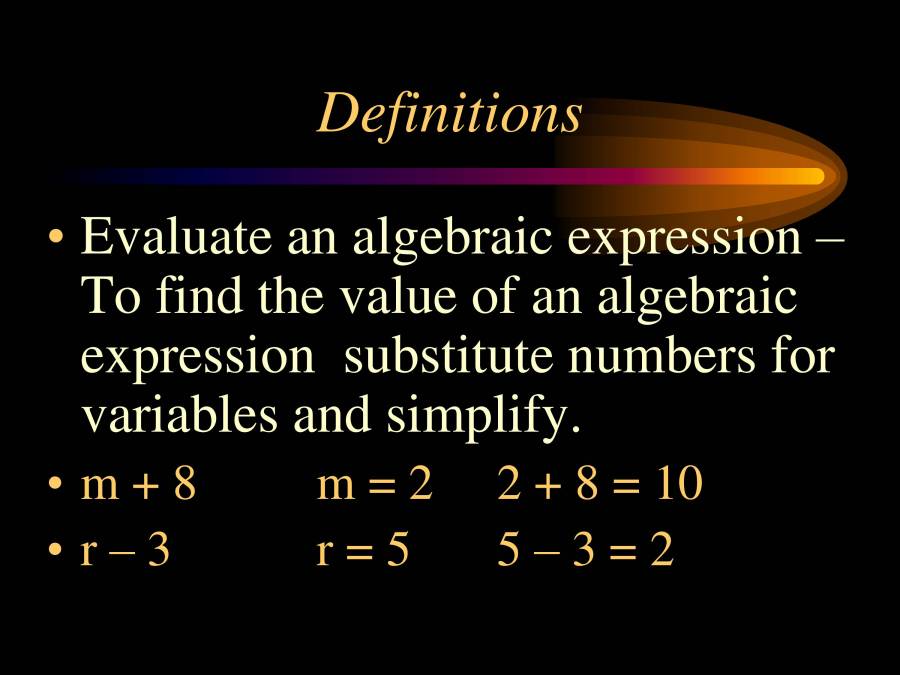 Algebraic Expression - PowerPoint Slides - LearnPick India