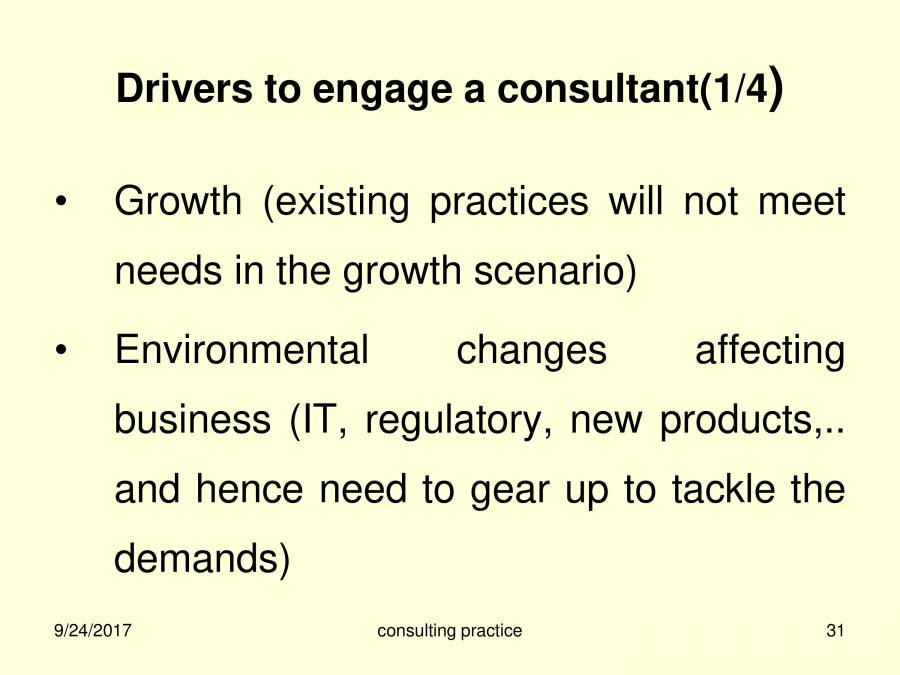 Consulting Practice - PowerPoint Slides - LearnPick India