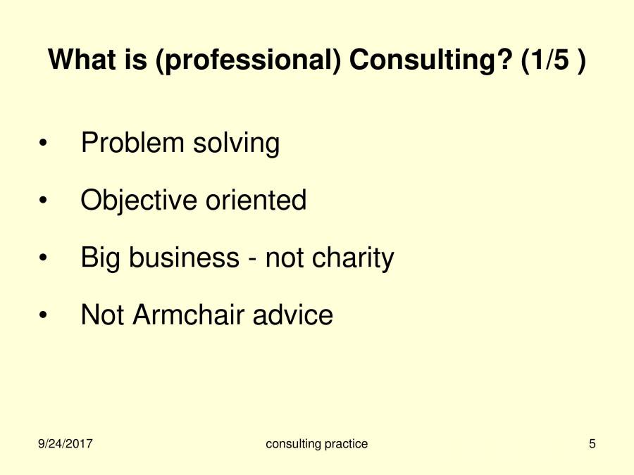 Consulting Practice - PowerPoint Slides - LearnPick India