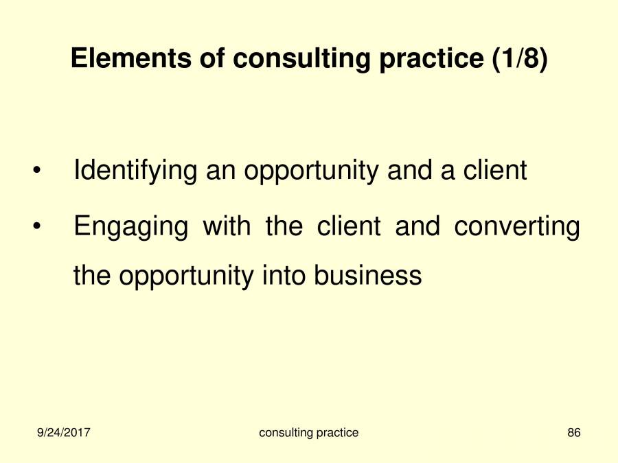 Consulting Practice - PowerPoint Slides - LearnPick India