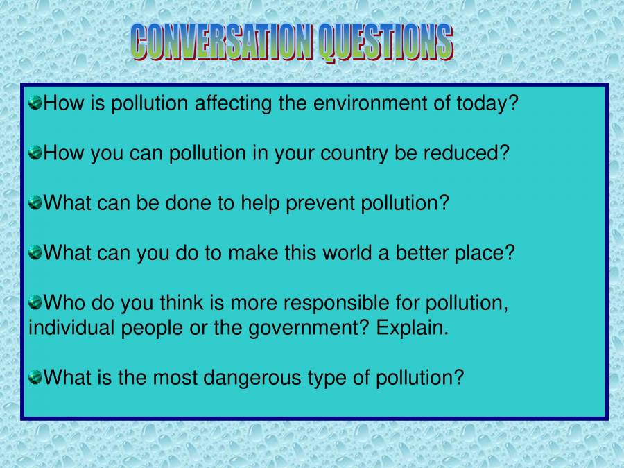 TYPES OF POLLUTIONS - PowerPoint Slides - LearnPick India