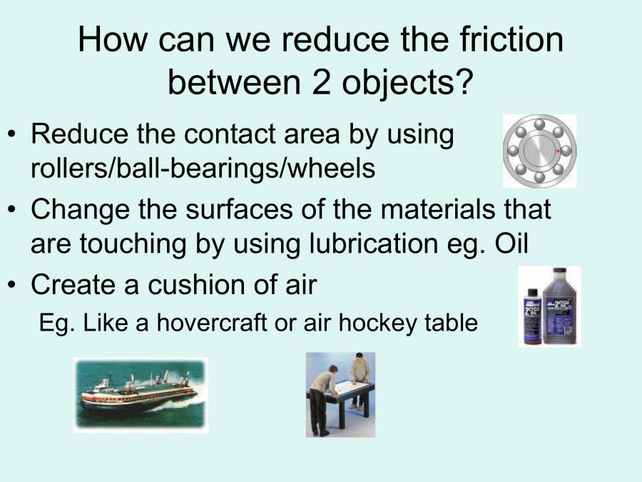 Reduce Friction Between Two Surfaces