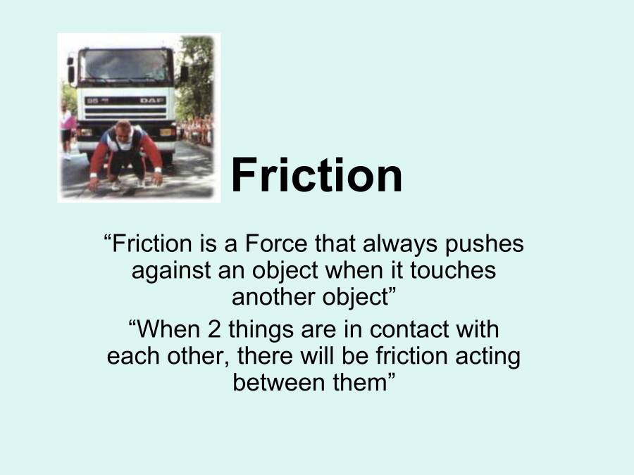 Friction - PowerPoint Slides - LearnPick India