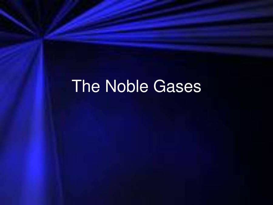 Noble Gas Family - PowerPoint Slides - LearnPick India