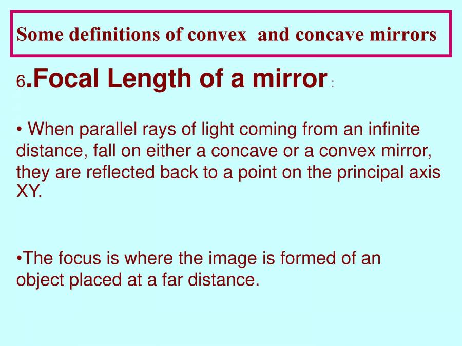 Spherical Mirrors - PowerPoint Slides - LearnPick India