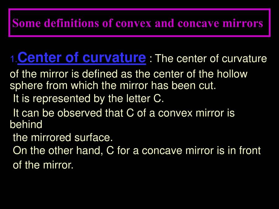 Spherical Mirrors - PowerPoint Slides - LearnPick India