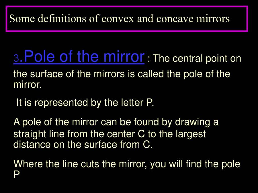 Spherical Mirrors - PowerPoint Slides - LearnPick India