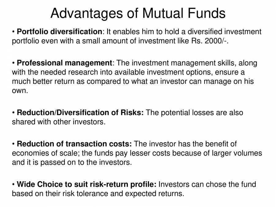 Disadvantages Of Mutual Funds