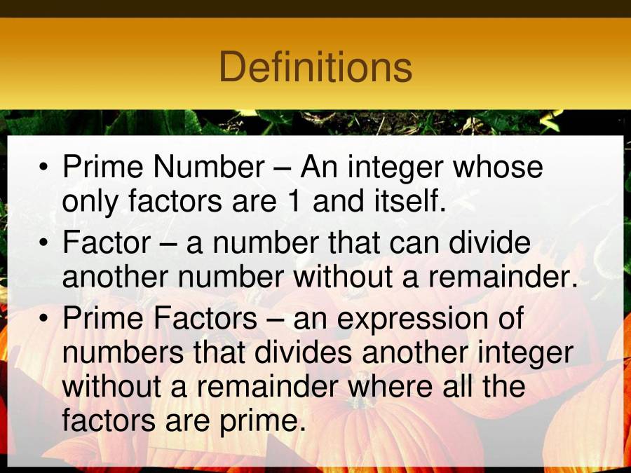 Prime Number - PowerPoint Slides - LearnPick India