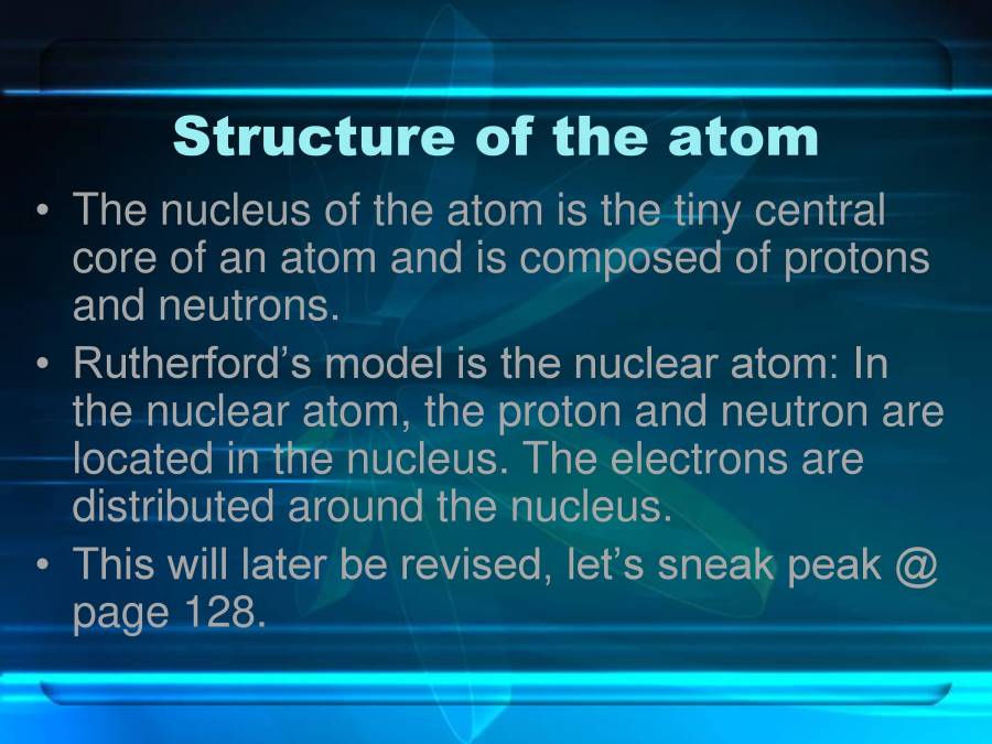 Defining Atom - PowerPoint Slides - LearnPick India