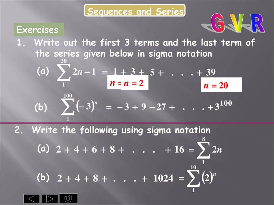 Sequences And Series - PowerPoint Slides - LearnPick India