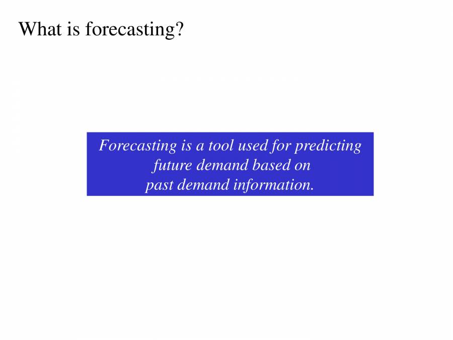 Forecasting - PowerPoint Slides - LearnPick India