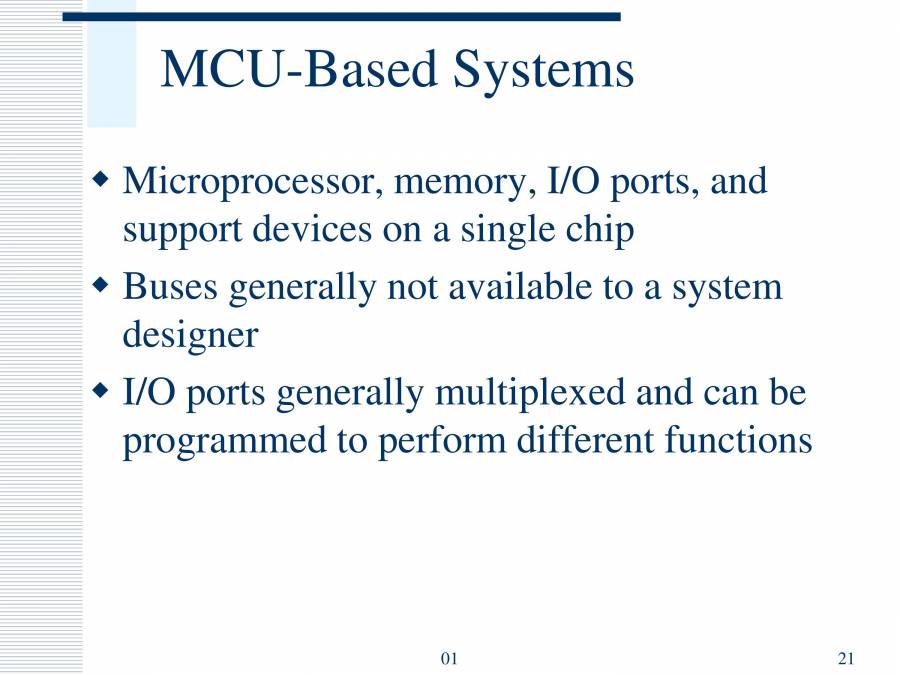 Microprocessor And Microcontroller - PowerPoint Slides - LearnPick India