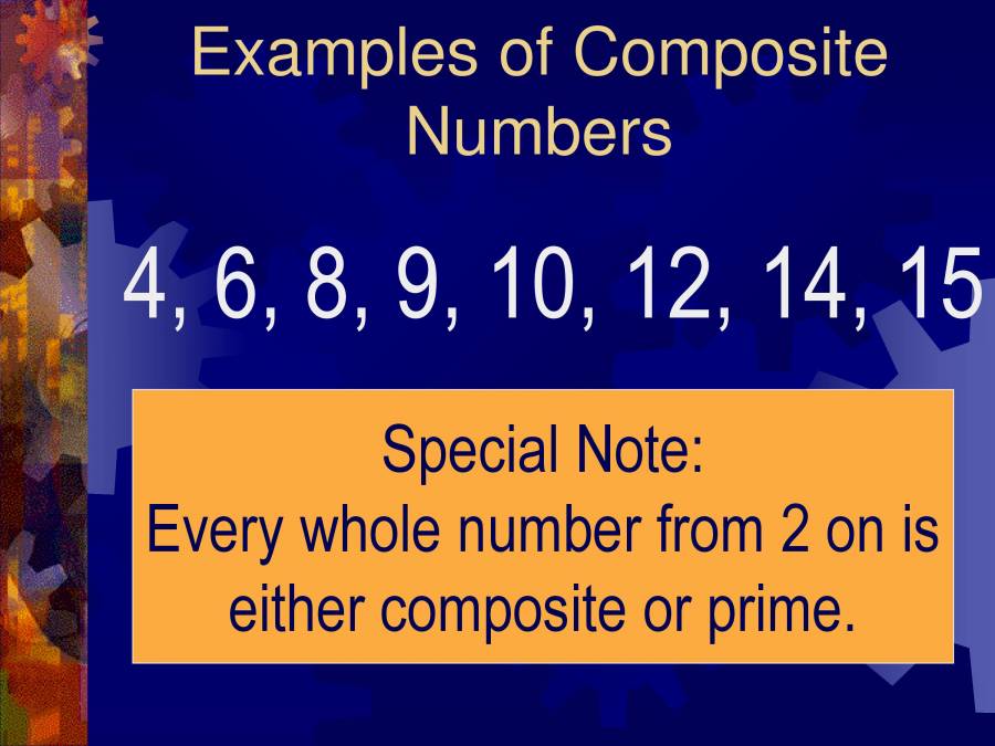 Factors, Primes And Composite Numbers - PowerPoint Slides - LearnPick India