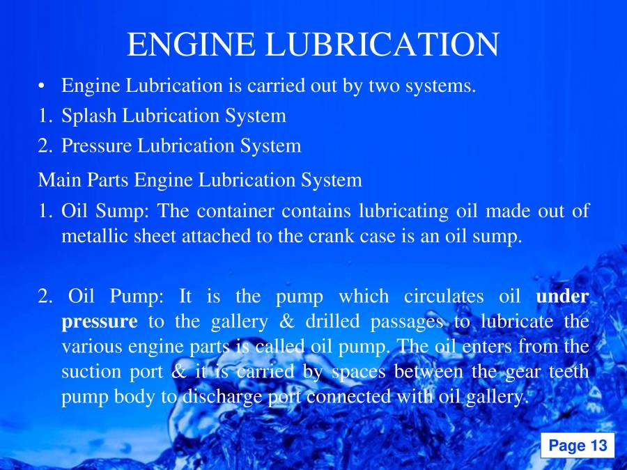 Automobile Engineering - PowerPoint Slides - LearnPick India