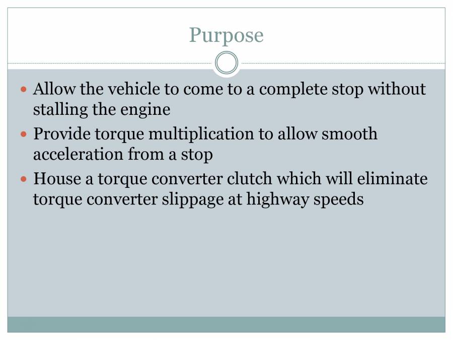 Torque Converter - PowerPoint Slides - LearnPick India