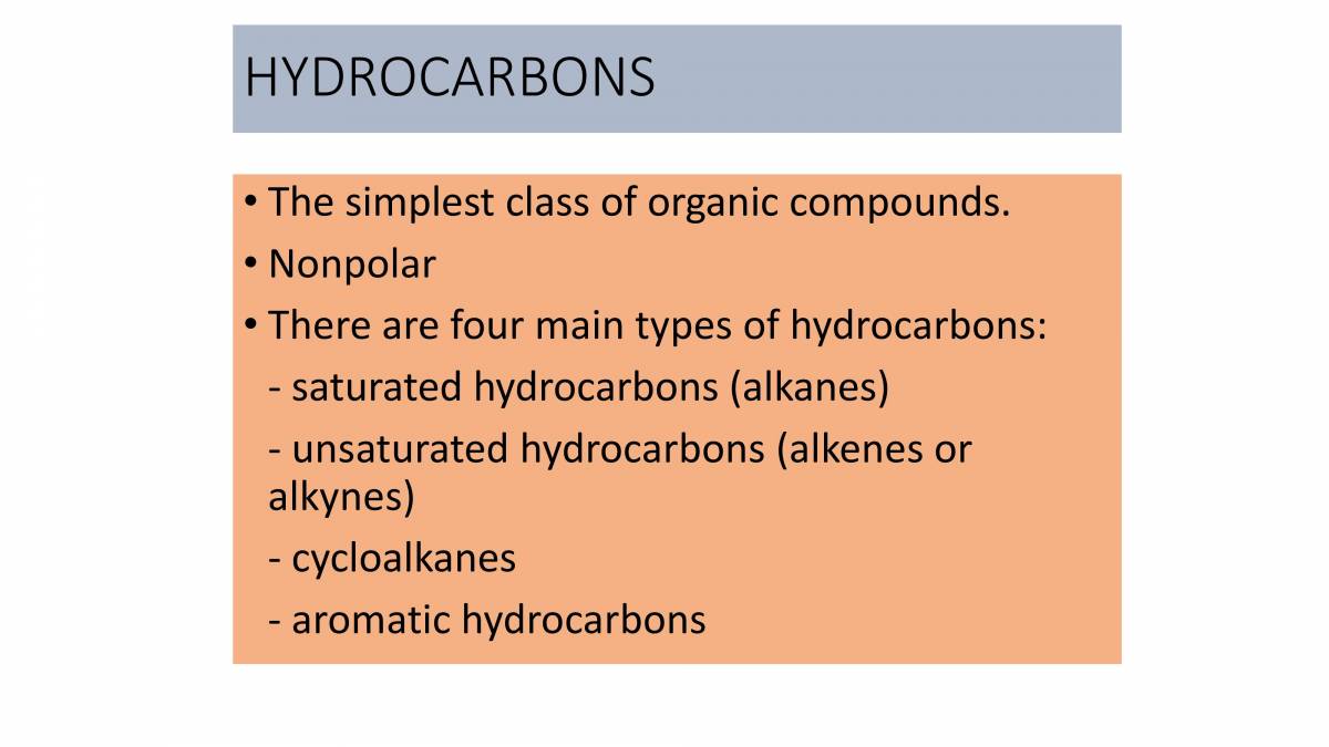 Hydrocarbons - PowerPoint Slides - LearnPick India