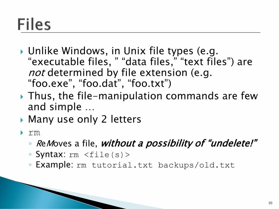 Unix Basics - PowerPoint Slides - LearnPick India
