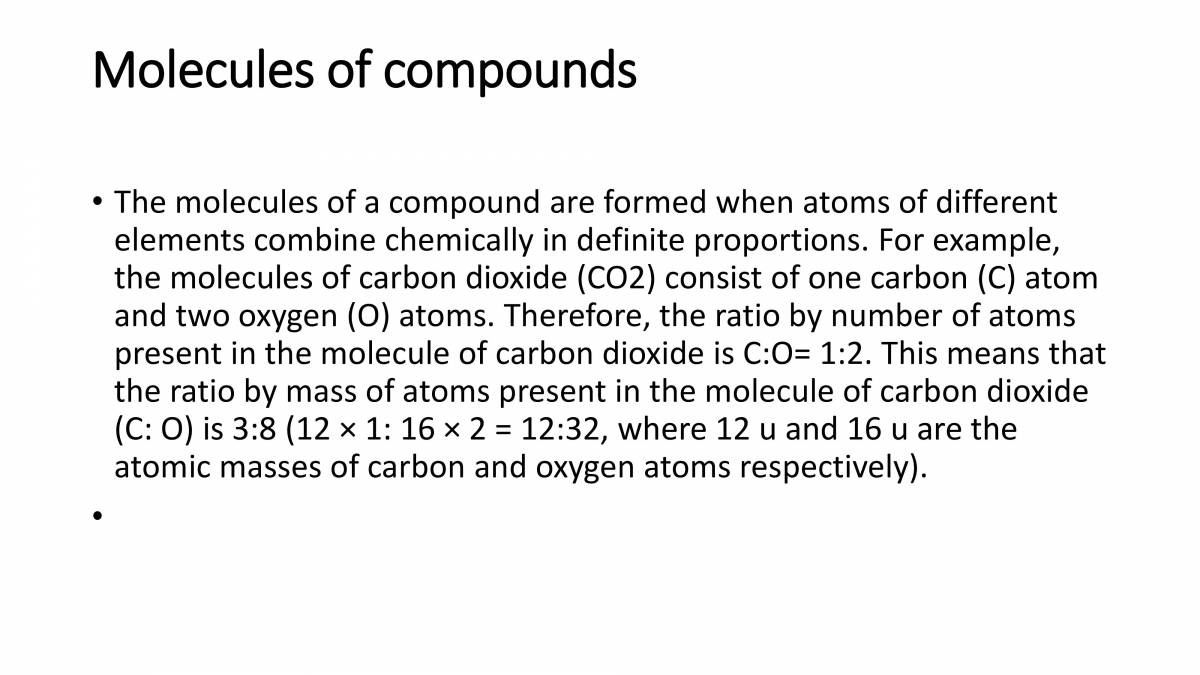 Molecules - PowerPoint Slides - LearnPick India