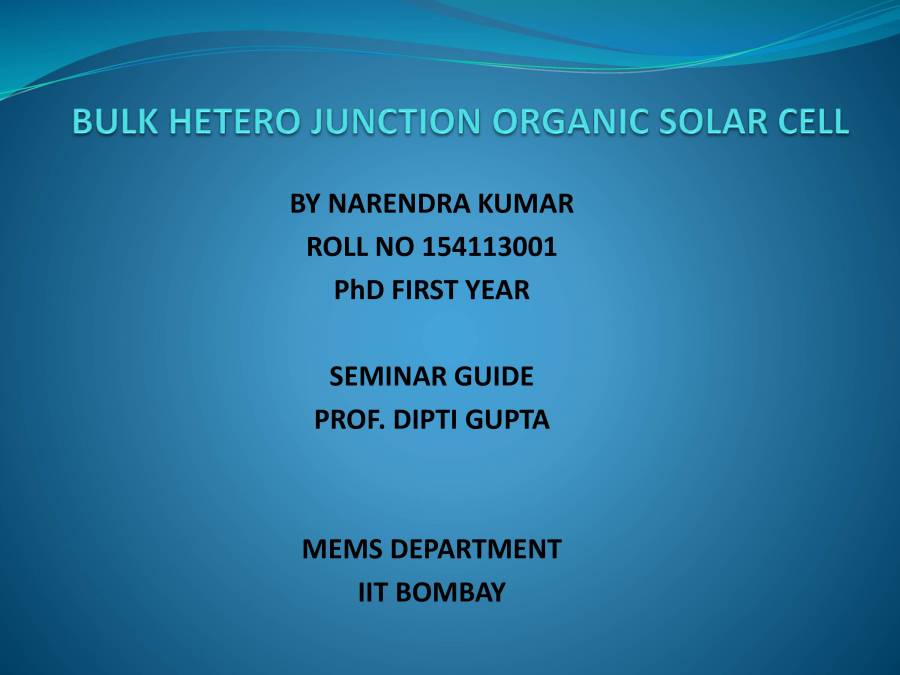 Solar Cell - PowerPoint Slides - LearnPick India