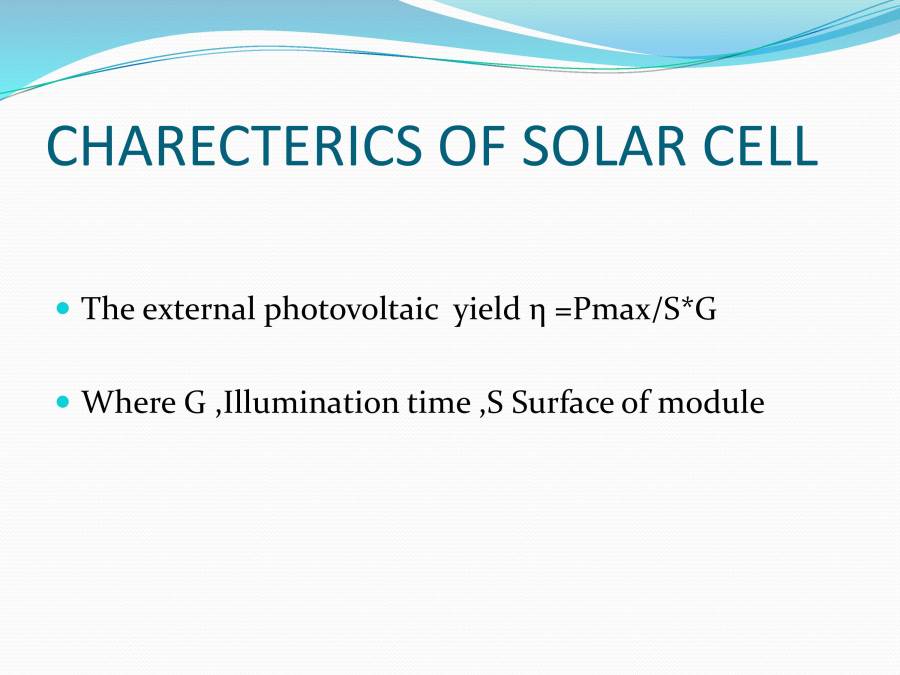 Solar Cell - PowerPoint Slides - LearnPick India