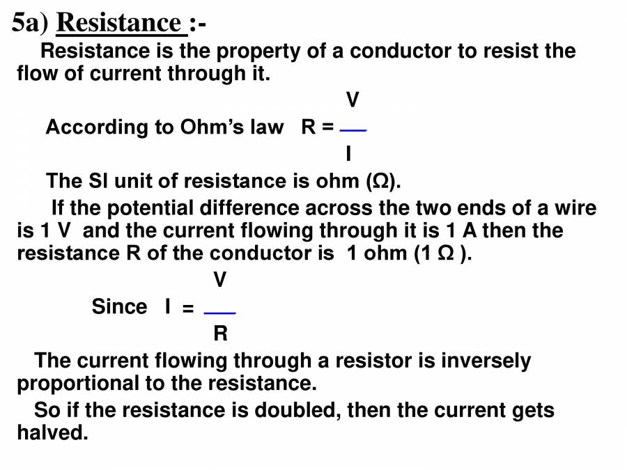 CLASS X- ELECTRICITY (CBSE PHYSICS) - PowerPoint Slides - LearnPick India