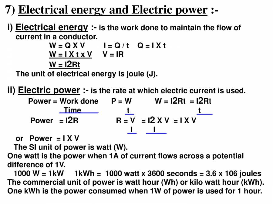 CLASS X- ELECTRICITY (CBSE PHYSICS) - PowerPoint Slides - LearnPick India