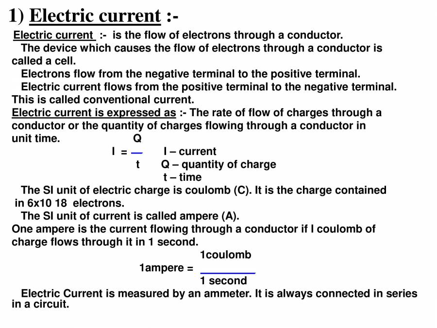 CLASS X- ELECTRICITY (CBSE PHYSICS) - PowerPoint Slides - LearnPick India