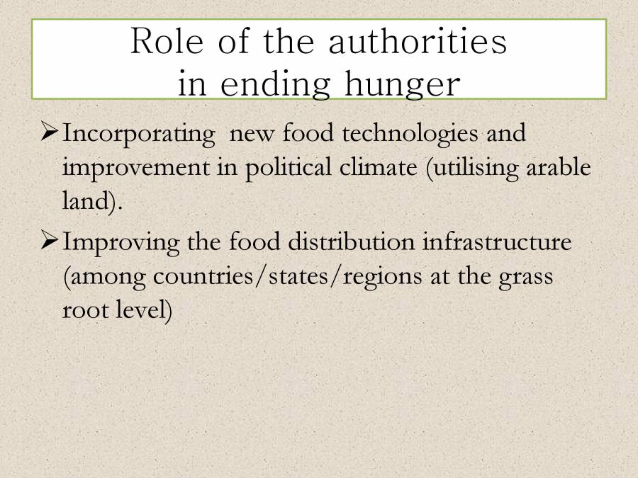 World Hunger - PowerPoint Slides - LearnPick India