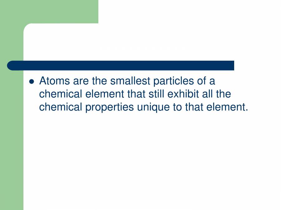 Atoms - PowerPoint Slides - LearnPick India