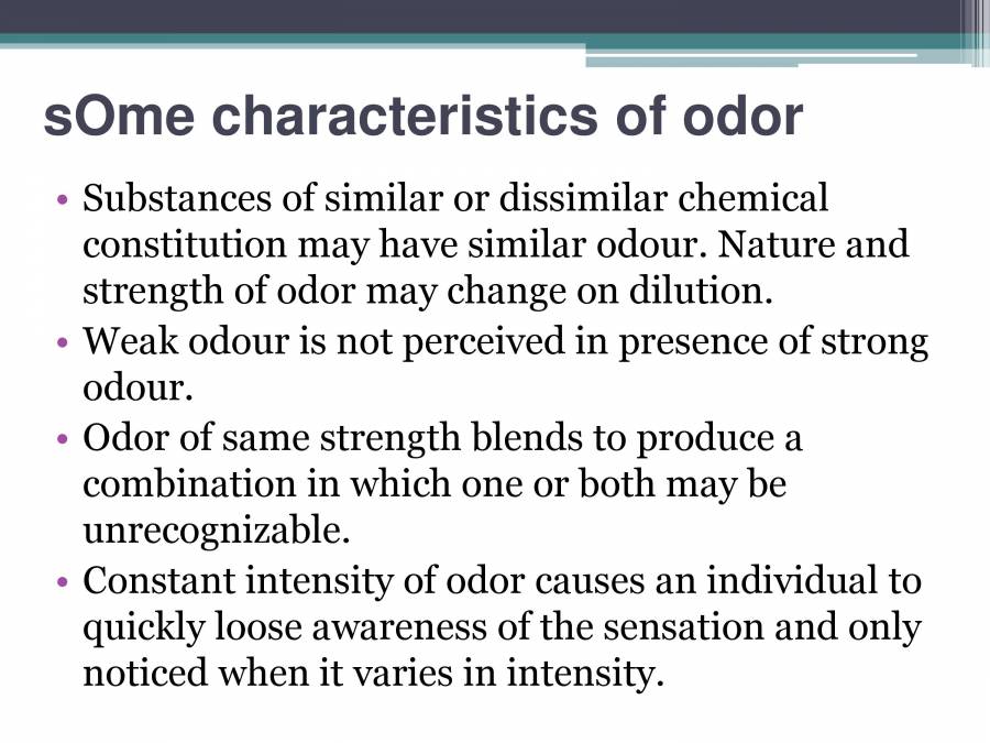 Odor Measurement And Control - PowerPoint Slides - LearnPick India