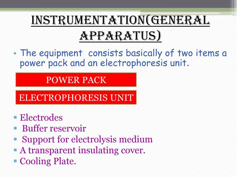 Low And High Voltage Electrophoresis - PowerPoint Slides - LearnPick India