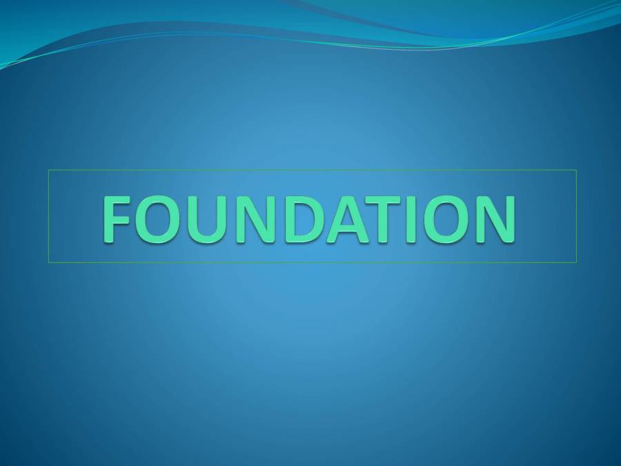 Foundation Engg.(CIVIL) - PowerPoint Slides - LearnPick India